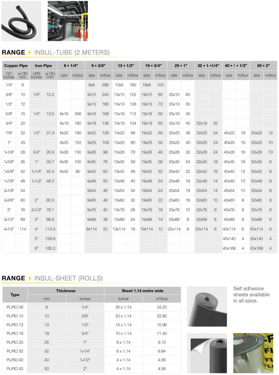 INSUL-TUBE & INSUL-SHEET By L‘ISOLANTE K-FLEX Group - K-FLEX