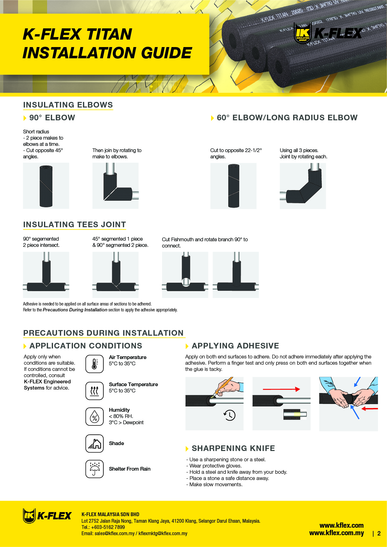 K-FLEX TITAN For Outdoor Applications From -70 °F to +220 °F - K-FLEX